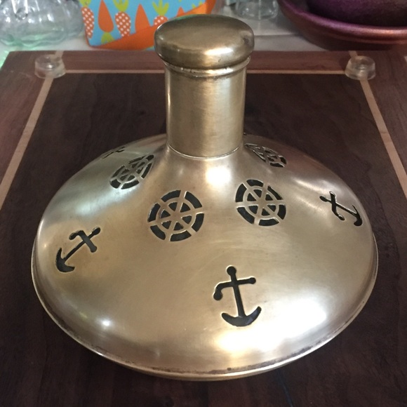 Sweden Vintage | Accents | Vintage Brass Nautical Bottle Decanter ...